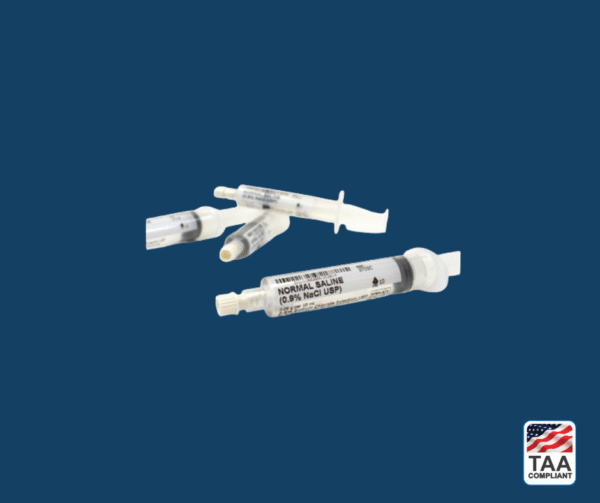 10 mL Saline Flush Syringe Sterile Fluid Path - The DaVinci Company